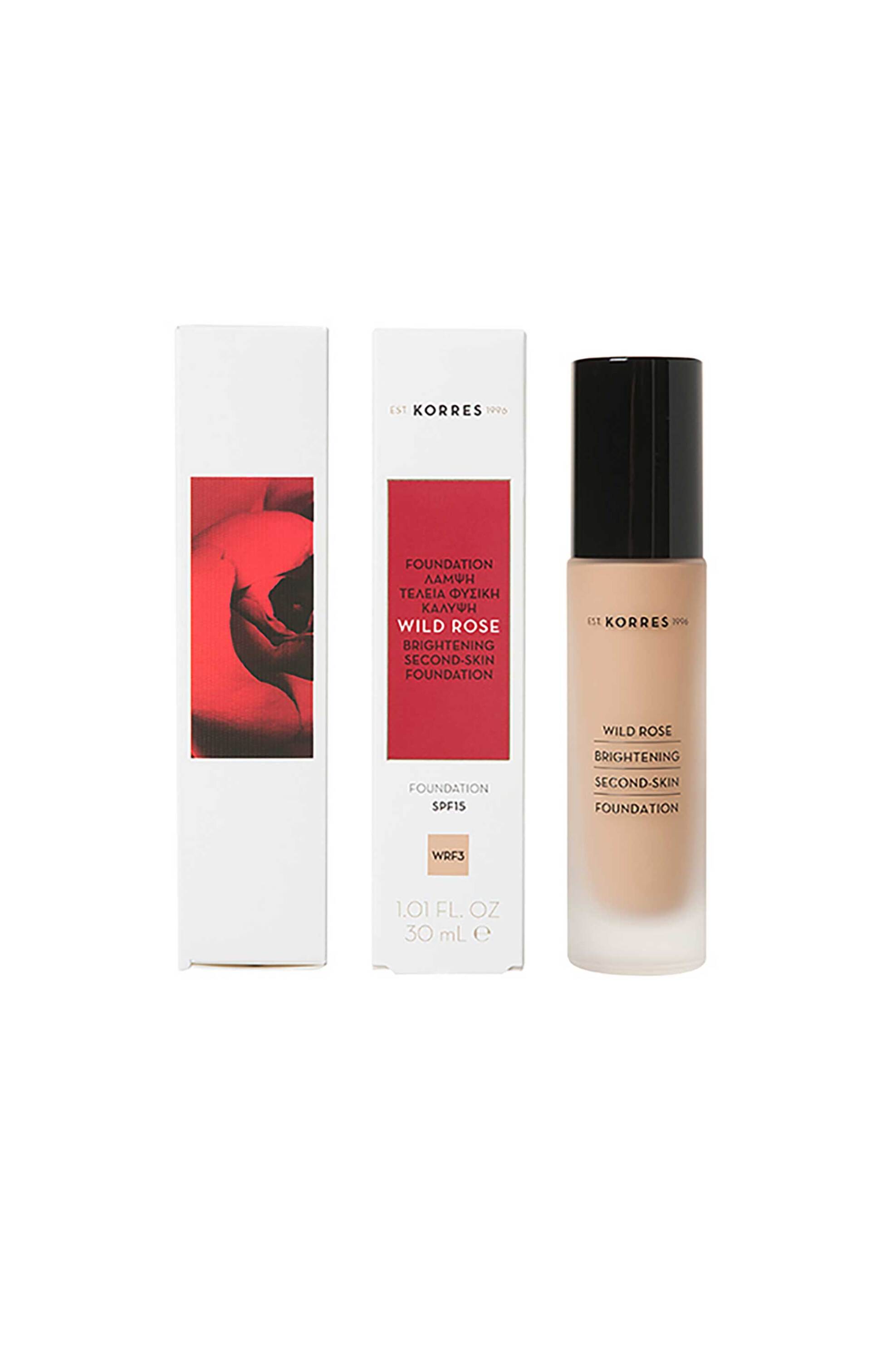 Korres Άγριο Τριαντάφυλλο Foundation Λάμψης Spf 15 30 ml - 21001902 ...